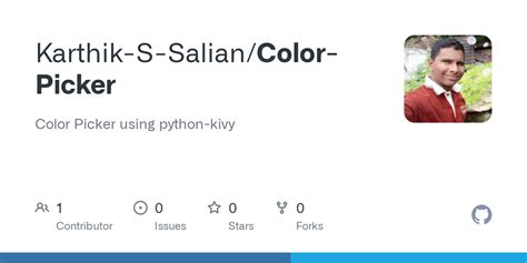 Github Karthik S Salian Color Picker Color Picker Using Python Kivy