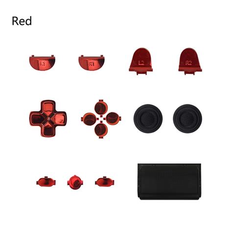 Chrome Button Set Mod Kit For Ps Slim For Sony Playstation Controller Repair Kits Buttons
