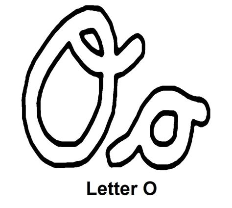 Cursive Alphabet Letter O Coloring Page Download Print Or Color Online For Free