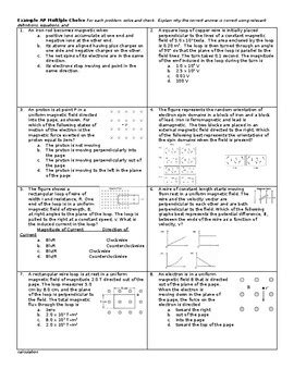 AP Physics Review Unit Electromagnetism By KcoolScience TPT