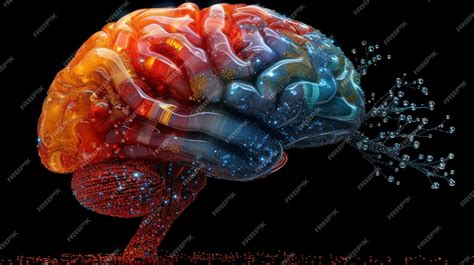 Premium Photo An Abstract Depiction Of The Human Brain Represents The Complex Decisionmaking
