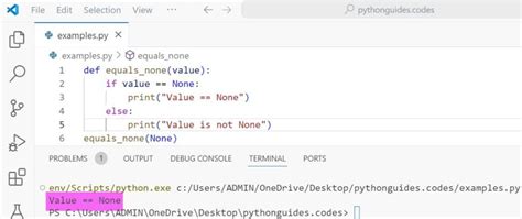 Difference Between Is None And None In Python