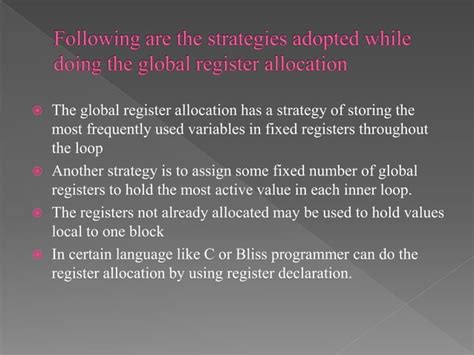register allocation and assignment pptx