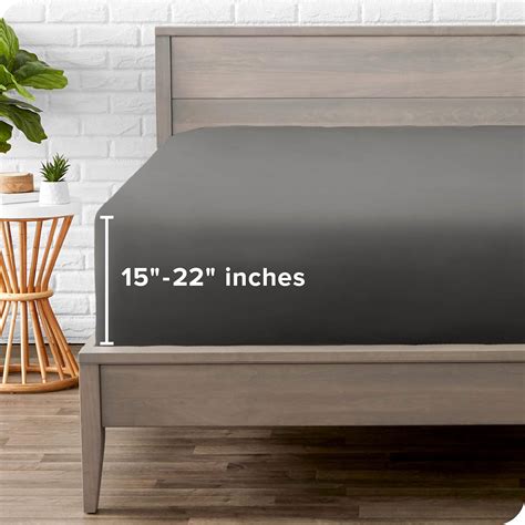 Bare Home Queen Fitted Sheet Extra Deep Pocket Fitted Sheet Premium