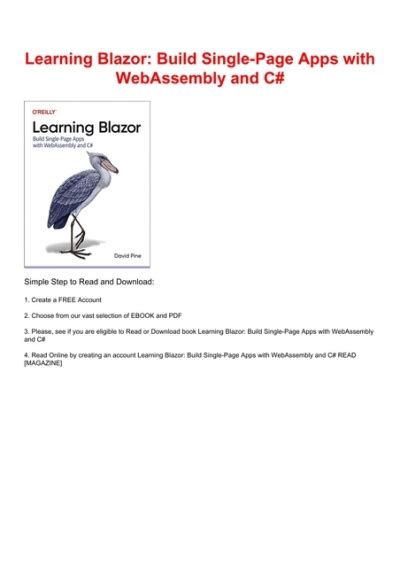 Learning Blazor Build Si