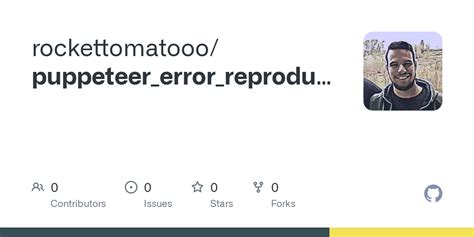 Github Rockettomatooopuppeteererrorreproduction