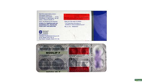 Buy Modlip F 10 Tablets Online At Best Prices Wellness Forever