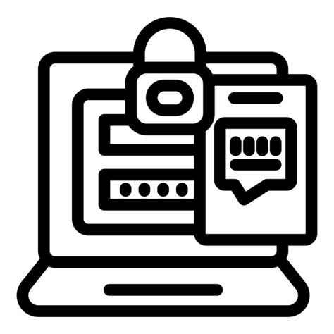 Premium Vector Laptop Being Protected With Password And Encryption Padlock Icon