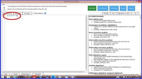 Step 4 Init Scripts Using Varables Setting Servo Speeds And Initialization Script Tutorial