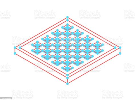 체스 보드 아이콘입니다 포인트와 라인 네트워크 연결입니다 벡터 일러스트입니다 3차원 형태에 대한 스톡 벡터 아트 및 기타 이미지 3차원 형태 가리키기 경기 스포츠