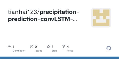 Github Tianhai Precipitation Prediction Convlstm Keras