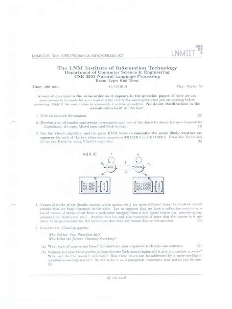 2019 20 Odd Et Cse Nlp Pdf
