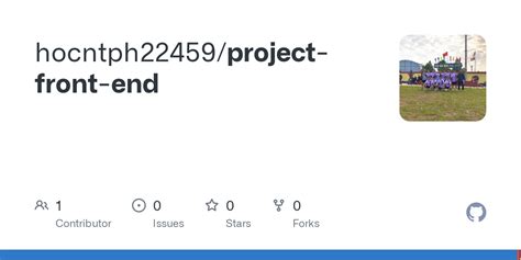 GitHub Hocntph Project Front End