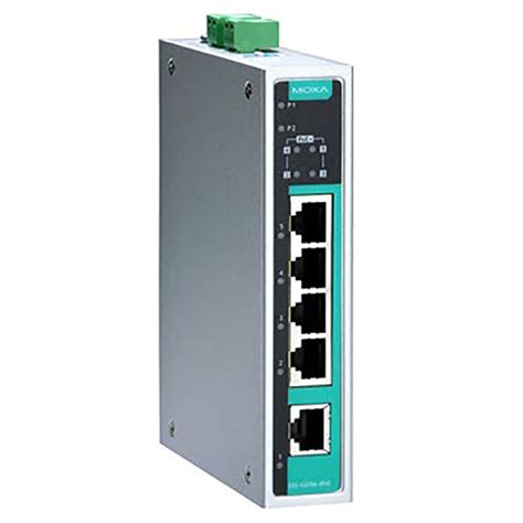 Moxa EDS G205A 4PoE T Ethernet Switch 5 Port Unmanaged Full GB 4 POE Ports Wide Temp