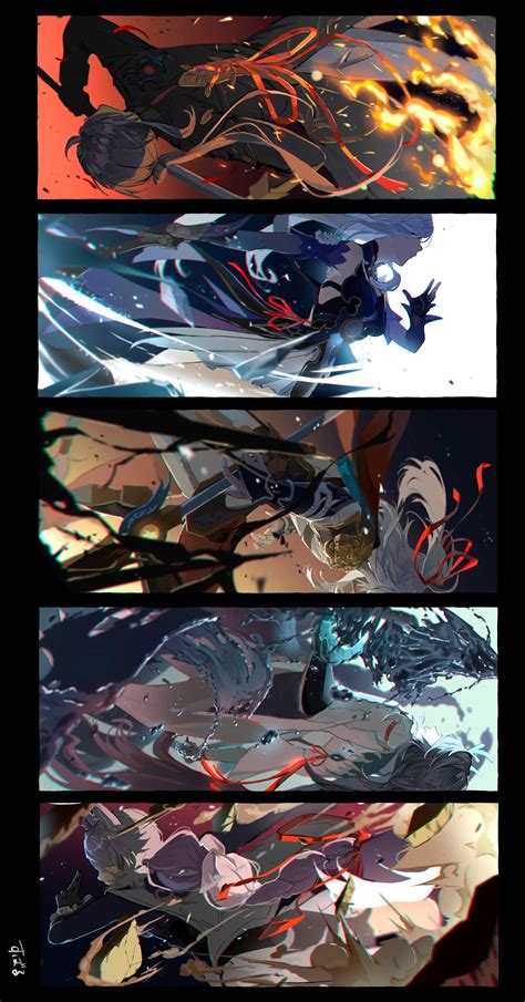 Dan Heng Blade Jingliu Dan Heng Jing Yuan And More Honkai And More Drawn By Sbrkza