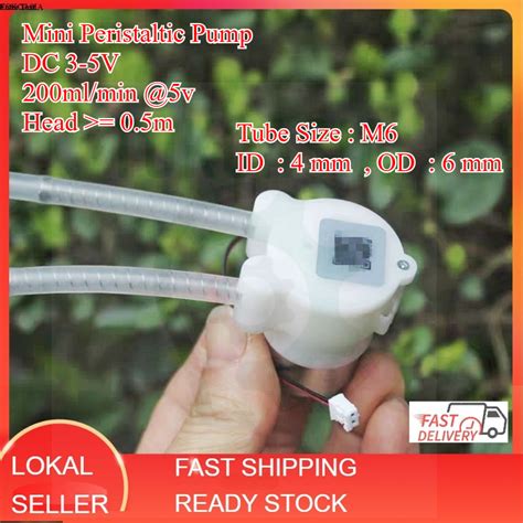Jual Dc 3v 37v 5v Mini Peristaltic Dosing Pump Micro Self Priming