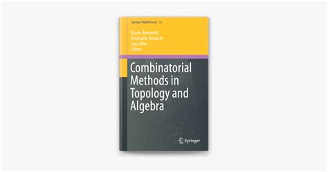 ‎combinatorial Methods In Topology And Algebra En Apple Books