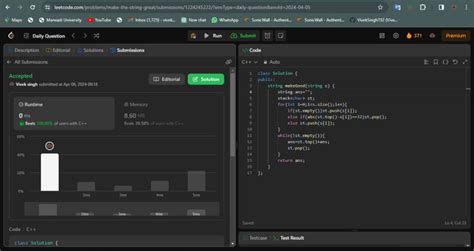 Vivek Kumar On Linkedin 318days 365dayschallenge Dsa Coding 365dayschallenge Dailycoding