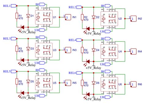Relay Module IN Resources EasyEDA