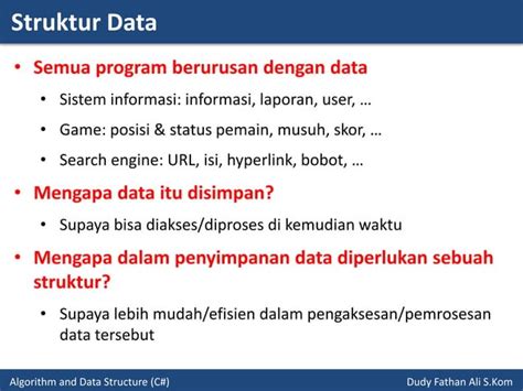 algorithm and data structure pengantar pptx