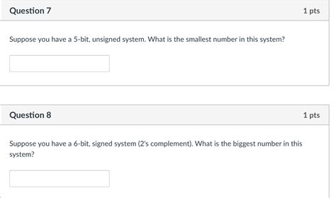 Solved Question Pts Suppose You Have A Bit Unsigned Chegg Com