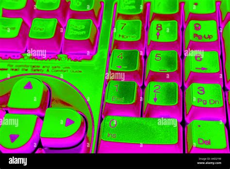 Keys on computer Stock Photo - Alamy
