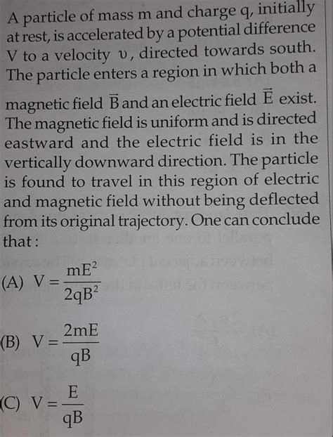 [answered] A Particle Of Mass M And Charge Q Initially At Rest Is Kunduz
