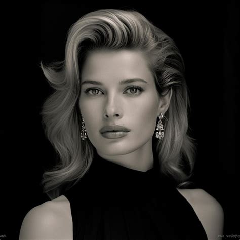 Premium Ai Image A Blond Woman Wearing Black Clothing With White Ear
