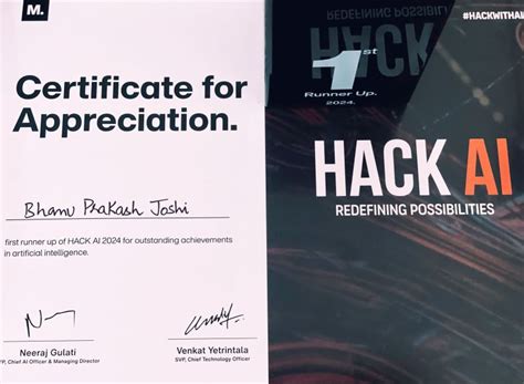 Bhanu Prakash Joshi On Linkedin Hackai Aiinnovation Techcommunity 12 Comments