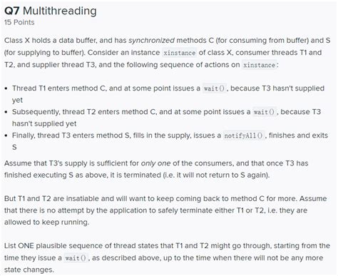 Solved Points Class X Holds A Data Buffer And Has Chegg Com