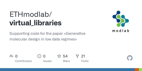 GitHub ETHmodlab Virtual Libraries Supporting Code For The Paper Generative Molecular Design