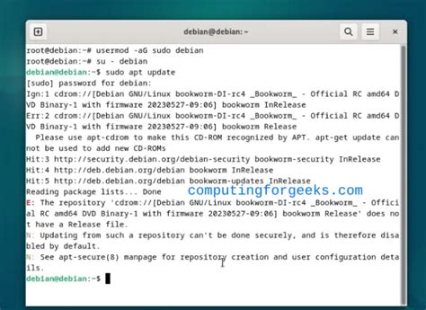 Top Must Do Things After Installing Debian 12 Bookworm Computingforgeeks