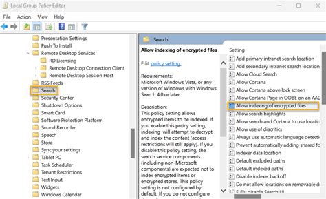 Ensure Allow Indexing Of Encrypted Files Is Set To Disabled Cis Level 1