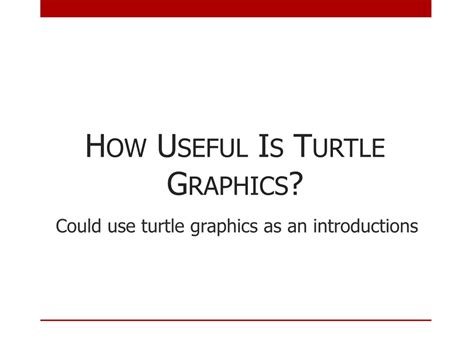 Ppt Exploring Python Turtle Graphics For Gcse Programming Powerpoint