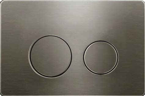 Randt Standard Cisterns Push Plates Gun Metal Peroz