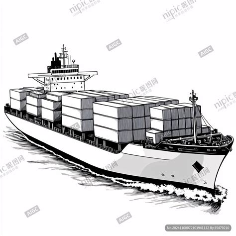 Ai创作图手绘货轮 轮船海洋物流 远洋运输海洋素材 海洋货物运输 货轮满载而归 船货船轮船 海运船运货运 集装箱巨轮 远洋运输 船运输货运 船运图 集装箱轮船 内贸海运外贸海运 海上运输海运