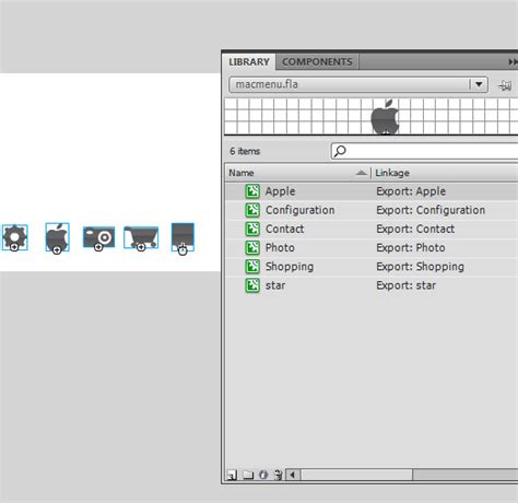 Create A Mac Dock Style Menu With As3 Envato Tuts