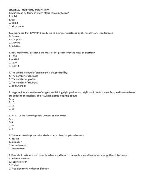 Electronics Sample Problems 07 Pdf Electrical Resistance And