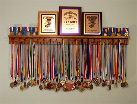 Black 4 Foot Award Medal Display Rack And Trophy Shelf Shelves