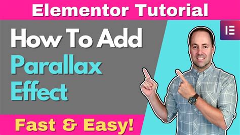 How To Add Parallax In Elementor For 2022 Very Easy 🔥 Youtube