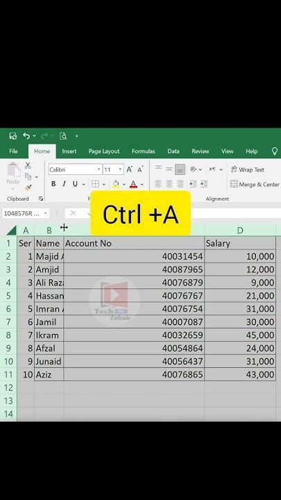 How To Auto Fit Rows And Column In Excel Tech With Zubair Youtube