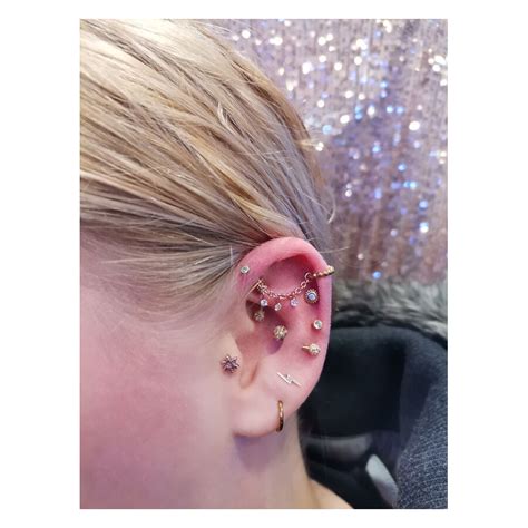 Crystal Pendants Piercing Connection Chain Wildcat Deutschland