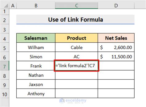How To Link Sheets In Excel With A Formula 4 Methods Exceldemy