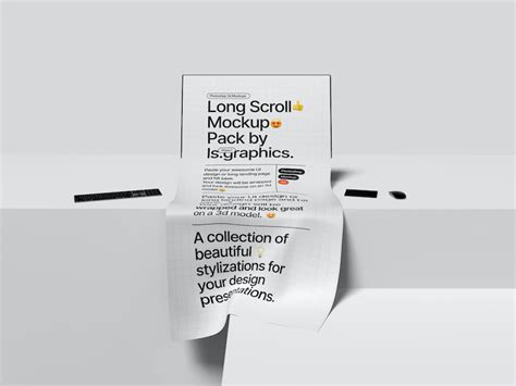 Long Scroll Mockups Scene 25 Photoshop