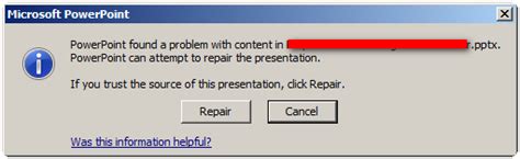 Microsoft PowerPoint Have Problem With Content Techyv Com