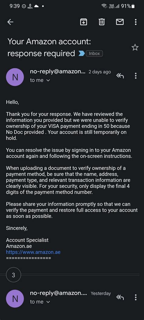 Amazon Account On Hold How To Solve Please R Dubaigaming