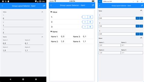 Xamarin Dataform Documentation Dataform Group Layouts Telerik Ui For Xamarin