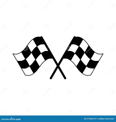 Racing Flag Icon Race Flag Icon Checkered Racing Flag Icon Stock Vector Illustration Of