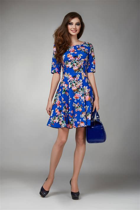 Blue Floral Dress Floating Cart For Woocommerce Demo Xplodedthemes