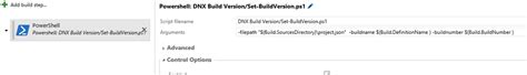 Set Dnxbuildversion In The Vsts Buildthe Road To Alm